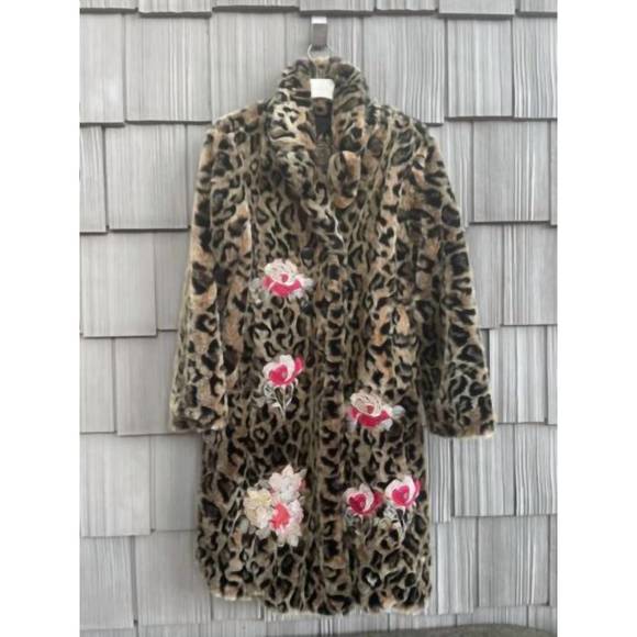 Johnny Was | Jackets & Coats | New Johnny Was Eeshal Leopard Coat In ...